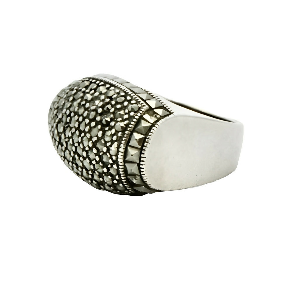 ART DECO STERLING SILVER MARCASITE RING CIRCA 1930S – Peekaboo Vintage ...